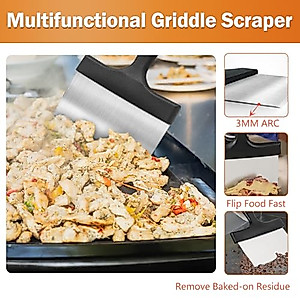 Griddle Mat Silicone for Blackstone 28 inch Griddle Scraper Heavy Duty Griddle Cover Griddle Grill Blackstone Accessories Food Grade Protector with Scraper Kit Protect Your Griddle from Dirt & Rust