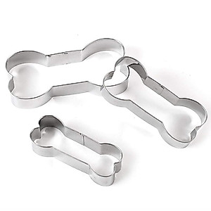 9 PCS Dog Bone Cookie Cutter Set, SourceTon Assorted Sizes Stainless Steel Dog Bone Biscuit Cookie for Homemade Treats