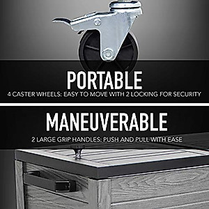 Permasteel PS-205-GRY-AM 80 Quart Patio Cooler, Gray