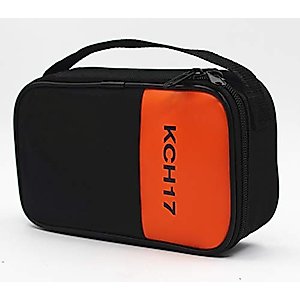 TestHelper KCH17 Soft Carrying Case Use for Handheld Multimeter,Meter,Phase Indicator,Thermometer, Calibrator,Clamp Meter,Soft Bag