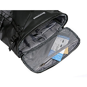 Mouteenoo Travel Backpack with Shoes Compartment for Gym Sports Hiking Water-Resistant Backpack for Men and Women (Black)