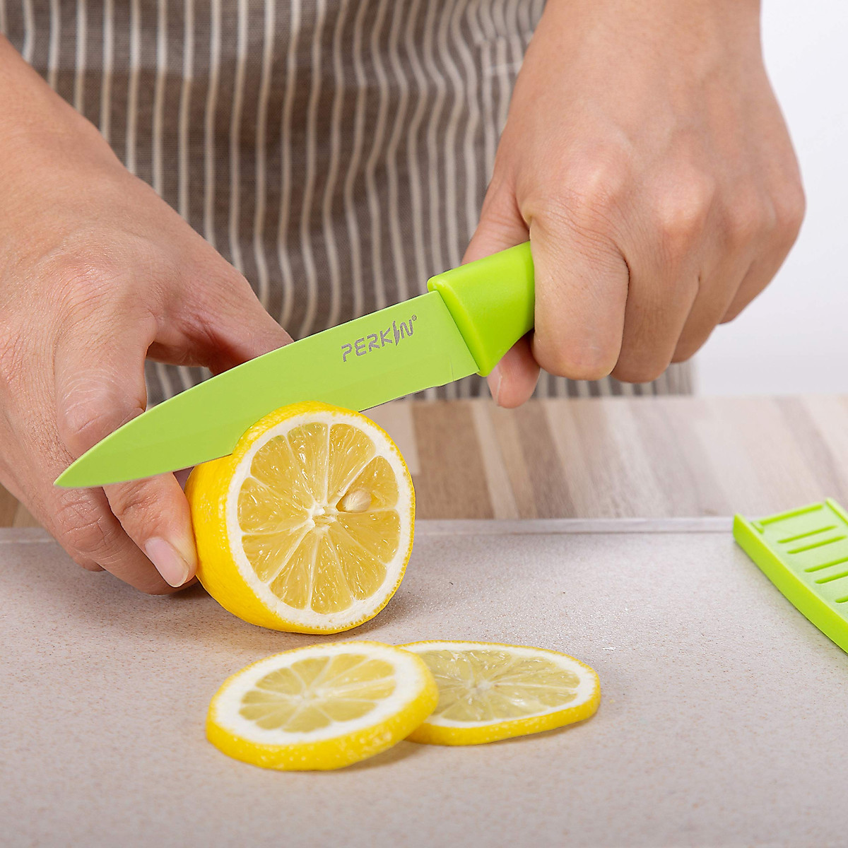 Perkin Utility Knife Kitchen Knife Cooking Knife Stainless Steel Sheath Knife Ergonomic Handle