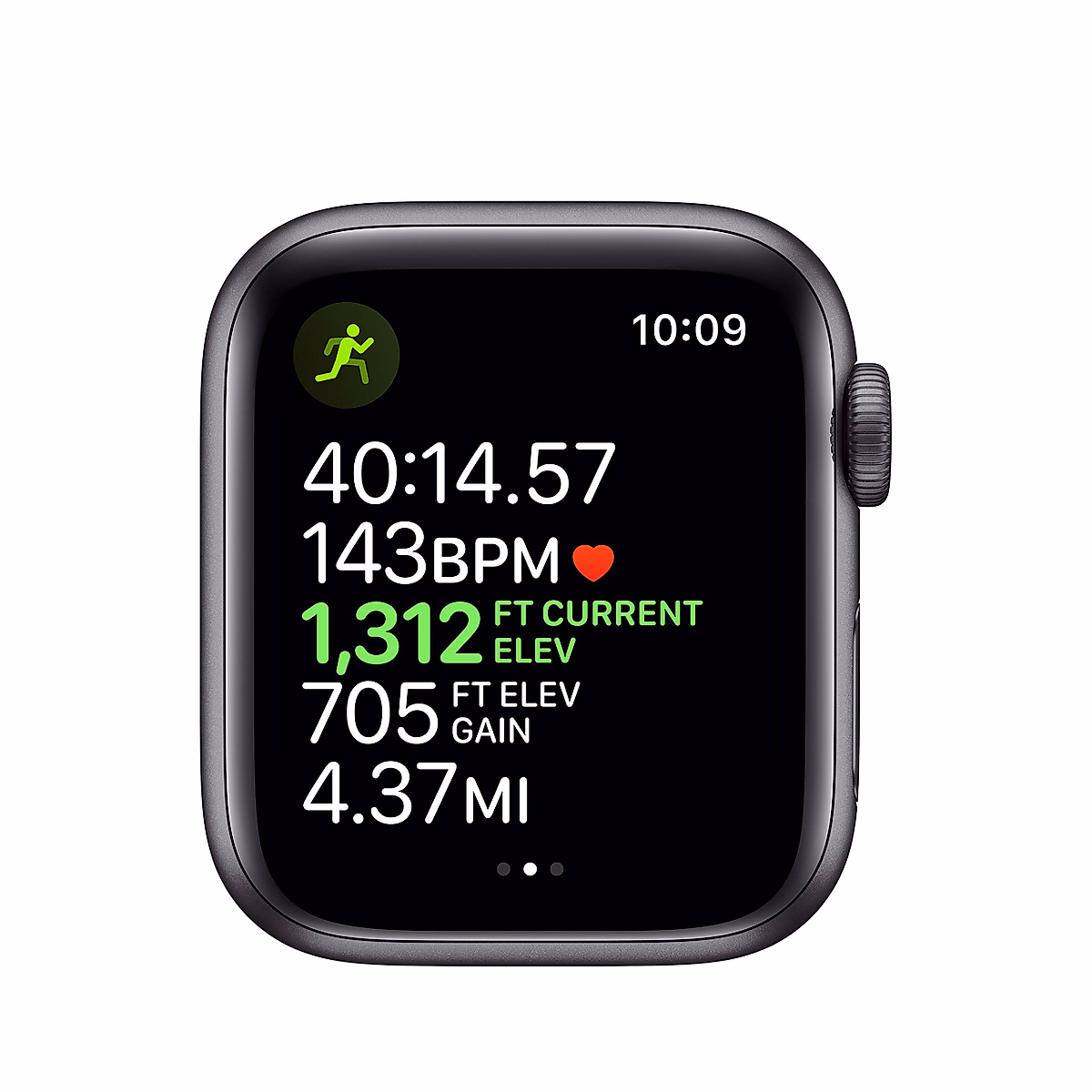 Apple Watch Series 5 (GPS + Cellular, 40MM) - Stainless Steel Case with Black Sport Band (Renewed)