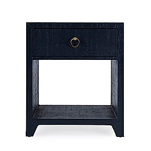 Butler Specialty Company ASOS Raffia 1 Drawer Nightstand - Navy Blue