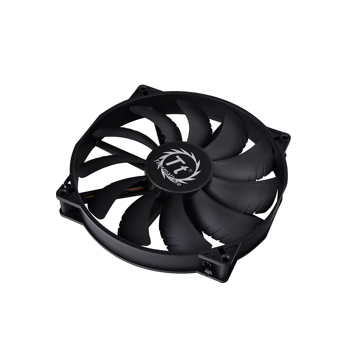 Thermaltake 200mm Pure 20 Series Black 200x30mm Thick Quiet High Airflow Case Fan with Anti-Vibration Mounting System Cooling CL-F015-PL20BL-A