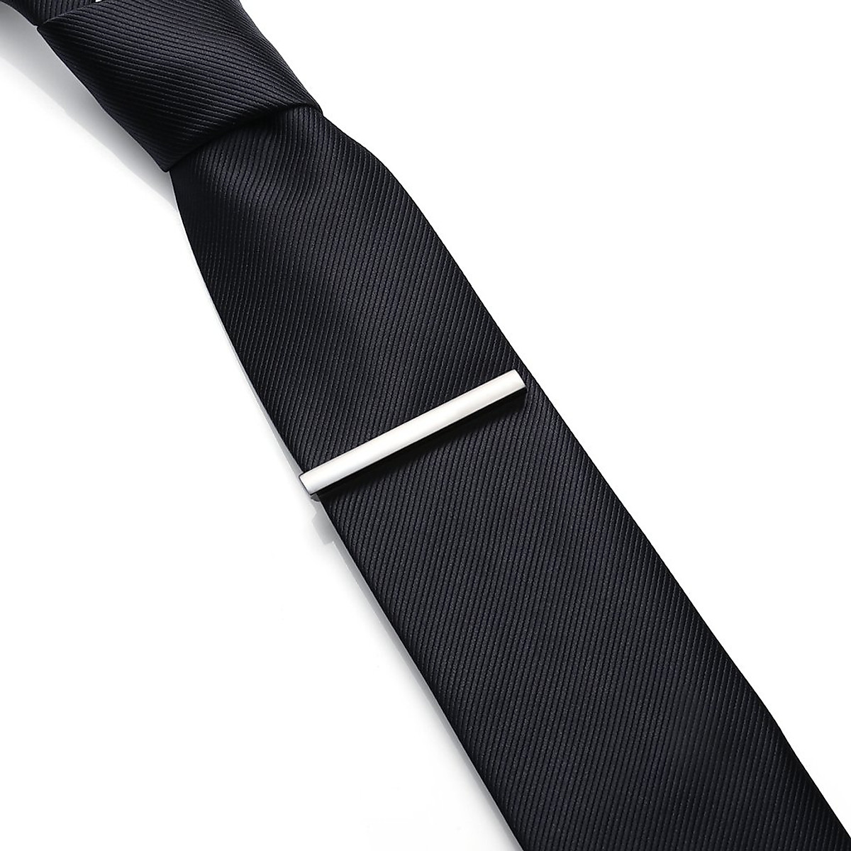 HONEY BEAR 3/5pcs Mens Tie Clip Set Tie Bar Normal Size for Wedding Gift 5.4cm