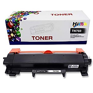 HIINK Compatible Toner Cartridge Replacement For Brother TN-760 TN730 TN760 Toner Used in HL-L2350DW HL-L2395DW HL-L2390DW HL-L2370DW DCP-L2550DW MFC-L2710DW MFC-L2750DW MFC-L2730DW(1-Pack, With CHiP)
