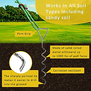 FCENDS Tree Stakes and Supports for Leaning Trees, Heavy Duty Spiral Tree Stake Kit for Young Trees Straightening, Protect Trees from Bad Weather