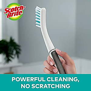 Scotch-Brite Tile & Grout Brush, Strong Bristles to Scrub Away Grime, 6 Count