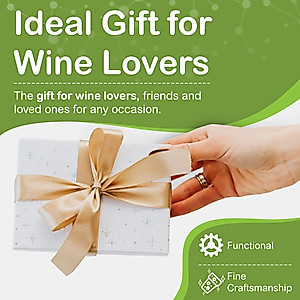 ArT Wine Preserver - Reusable Wine Stopper, Ideal Alternative for Vaccum Wine Bottle Stopper, Cork Wine Stoppers for Wine Bottles with a Wooden Top, Pack of 4 Wine Corks