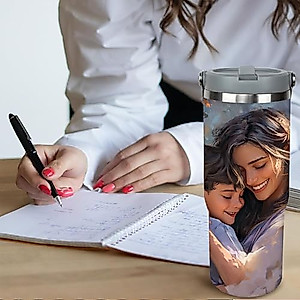 FOCIUZTA 30oz Abstract Artistic Warm Tumbler with lid, Travel Coffee Cup, Ideal for Easter, Mother Day, and birthday gifts