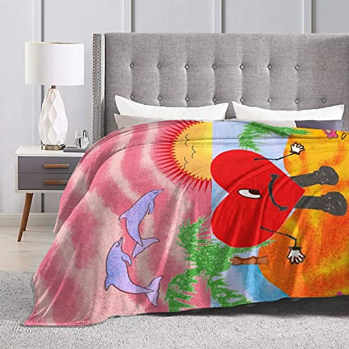 Unique Soft Bed Throws Popular Blanket Novelty Throw Blanket Throw Super Cozy Blanket Gifts for Latino Fans Matter Pride 50X60 in 01