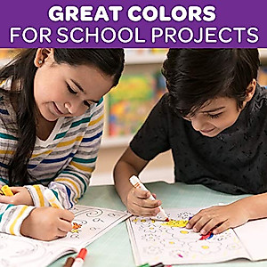 Crayola Broad Line Markers Bulk, 12 Marker Packs with 10 Colors, School Supplies, Gift for Kids