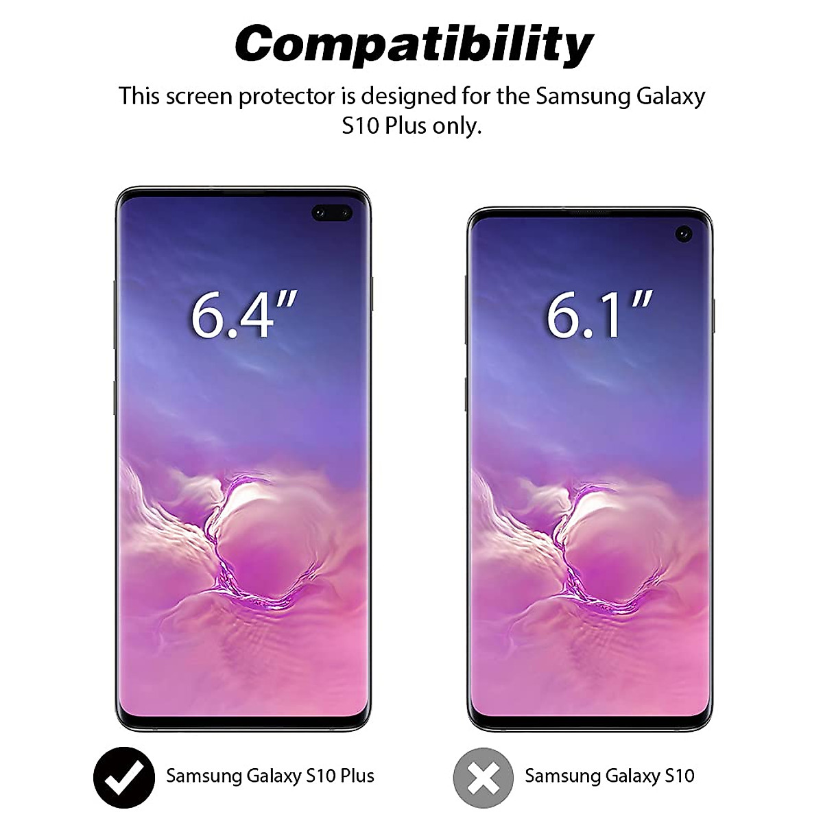 TOCOL 2+2 Pack Fit for Samsung Galaxy S10 Plus - 2 Pack TPU Screen Protector and 2 Pack Camera Lens Protector, Alignment Frame, Easy Installation, Bubble Free, Support Ultrasonic Fingerprint