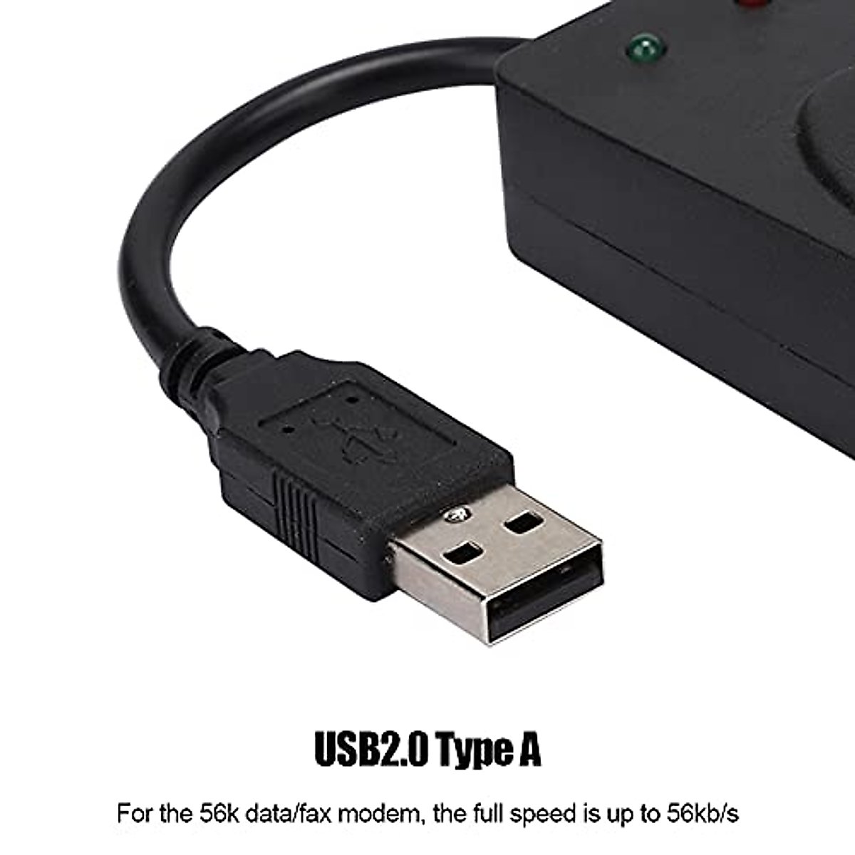 Fax Modem， Dual Port USB2.0 56K External Modem Driver， Plug and Play USB Modem， Standard and Expanded at Command Set Compatibility