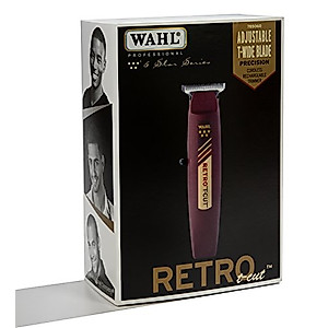 Wahl Professional- 5 Star Series Cordless Retro T-Cut Trimmer #8412 Great for Professional Stylists and Barbers 60 Minute Run Time