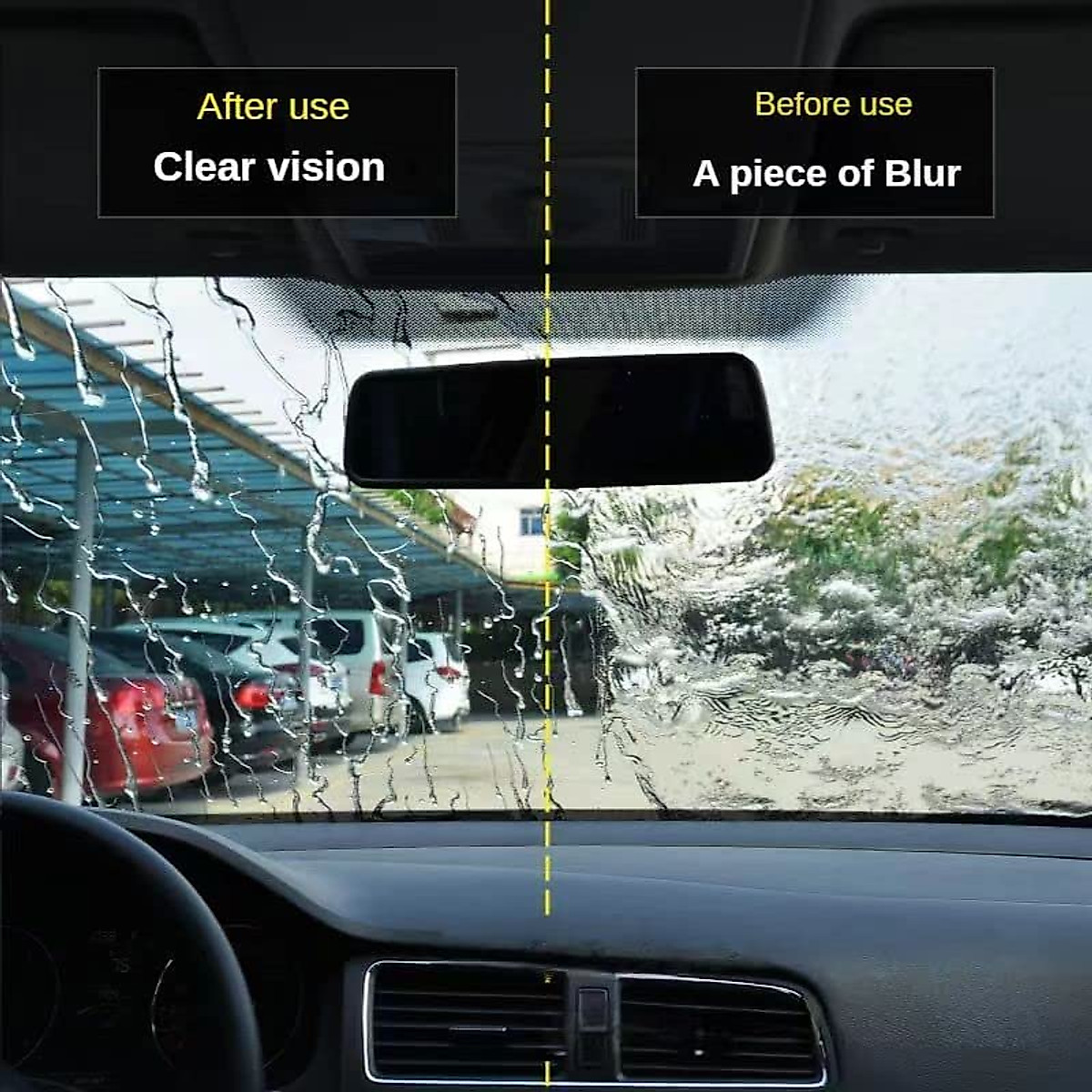 Automotive glass rainproof agent, ensure clear driving vision in bad rainy weather, so that grease, dirt and rain are not easy to adhere to the glass Price includes car accessories and rain-proof agent