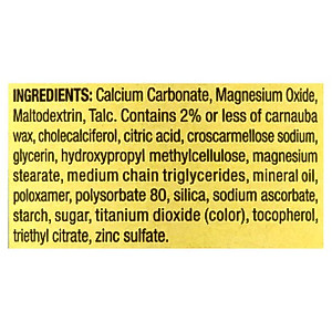 Spring-Valley Calcium 250 Caplets of Magnesium, Zinc and Vitamin D3 - Pack of 1