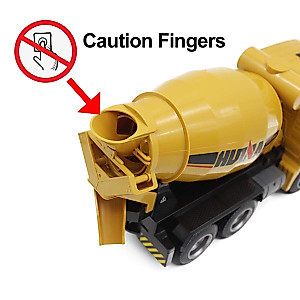 Fistone RC Cement Mixer Truck 6 Channel 1/18 Scale Auto Dumping Construction Vehicle Toy for Kids Boys Age 8 10 12 Years Old