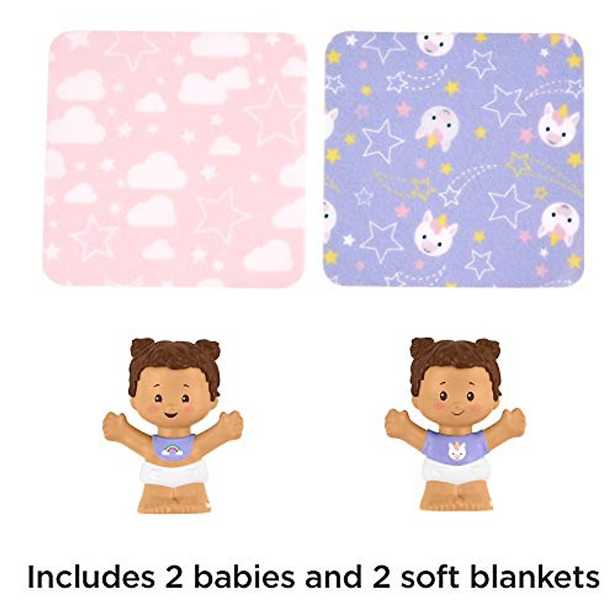 Fisher-Price Little People Snuggle Twins, Figure Set for Toddlers