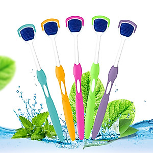 Tongue Scraper for Adults,Tongue Cleaner,Tounge Scraper Cleaner,Tongue Brush, Fresh Breath Tongue Scraping(3 Pack Random color)