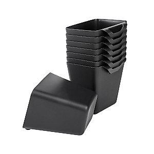 Tonxus 8 Pack Hanging Cup Holders,Rolling Cart Accessories Utility Cart Accessories For Art & Craft Supplies, Hanging Storage Basket Pencil Holder Makeup Organizers, Black