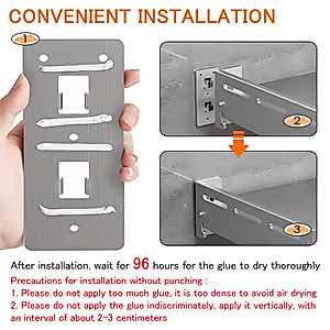 ECHLI Retractable Stainless Steel Wall Rack, Commercial Storage Rack, countertop Multifunctional Storage Bracket, Kitchen Seasoning Rack for Electric Oven Microwave (16-25.5 Brushed Nickel)