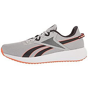 Reebok Men's Lite Plus 3.0 Running Shoe, Pure Grey/Black/Orange Flare, 9
