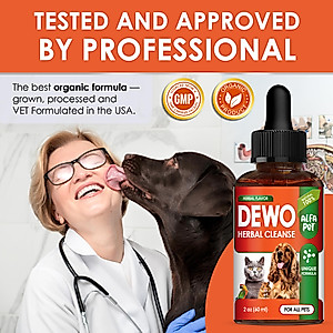 Liquid Herbal Cleanse for Cats and Dogs • Cats & Dogs Natural Broad Spectrum Cleanser • Dietary Supplement Drops for Cats and Dogs • Natural Broad Spectrum Cleanser for Pets • 2 oz