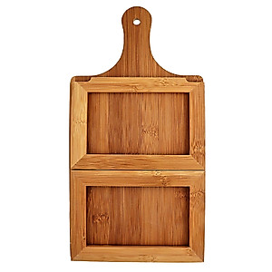 Gram’s Recipe Cookbook Holder Stand Gift - Custom Engraved Bamboo Cutting Board Foldable Chef Easel Metal Hinges Kickstand iPad Tablet Compatible Christmas Birthday Kitchen Decor Design (7.25x13.5)