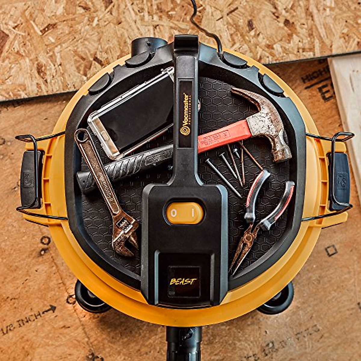 Vacmaster Professional - Professional Wet/Dry Vac, 12 Gallon, Beast Series, 5.5 HP 2-1/2" Hose (VJH1211PF0201) , Black