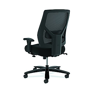 HON Crio High-Back Big and Tall Chair - Fabric Mesh Back Computer Chair for Office Desk, in Black (HVL581)