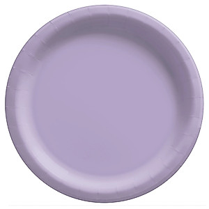 Lavender Round Paper Plates - 10" (20 Pc) - Perfect for Parties, Picnics, & Everyday Meals