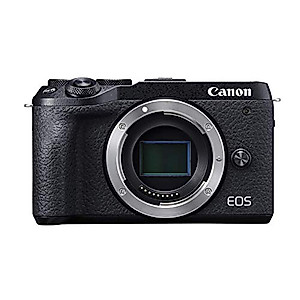 Canon Mirrorless Camera [EOS M6 Mark II] (Body) for Vlogging|CMOS (APS-C) Sensor| Dual Pixel CMOS Auto Focus| Wi-Fi |Bluetooth and 4K Video, Black