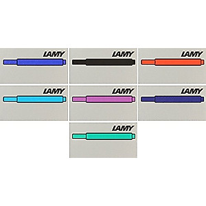 Marketfair Lamy Assorted Fountain Pen Ink Cartridges, 7 Packs, 35 Cartridges AL Star,Safari