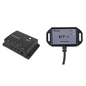 Bundle of Renogy Wanderer Li 30A 12V PWM Negative Ground Solar Charge Controller + Renogy Bluetooth Module RJ12 Communication Port Compatible Rover/Wanderer/Adventurer Charge Controllers