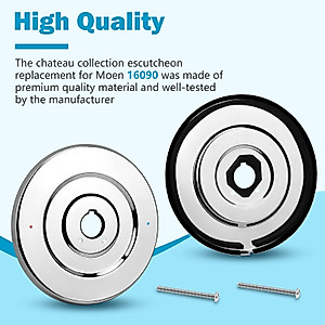 Chateau Collection Escutcheon Replacement for Moen 16090, Fit One-Handle Tub and Shower Faucets