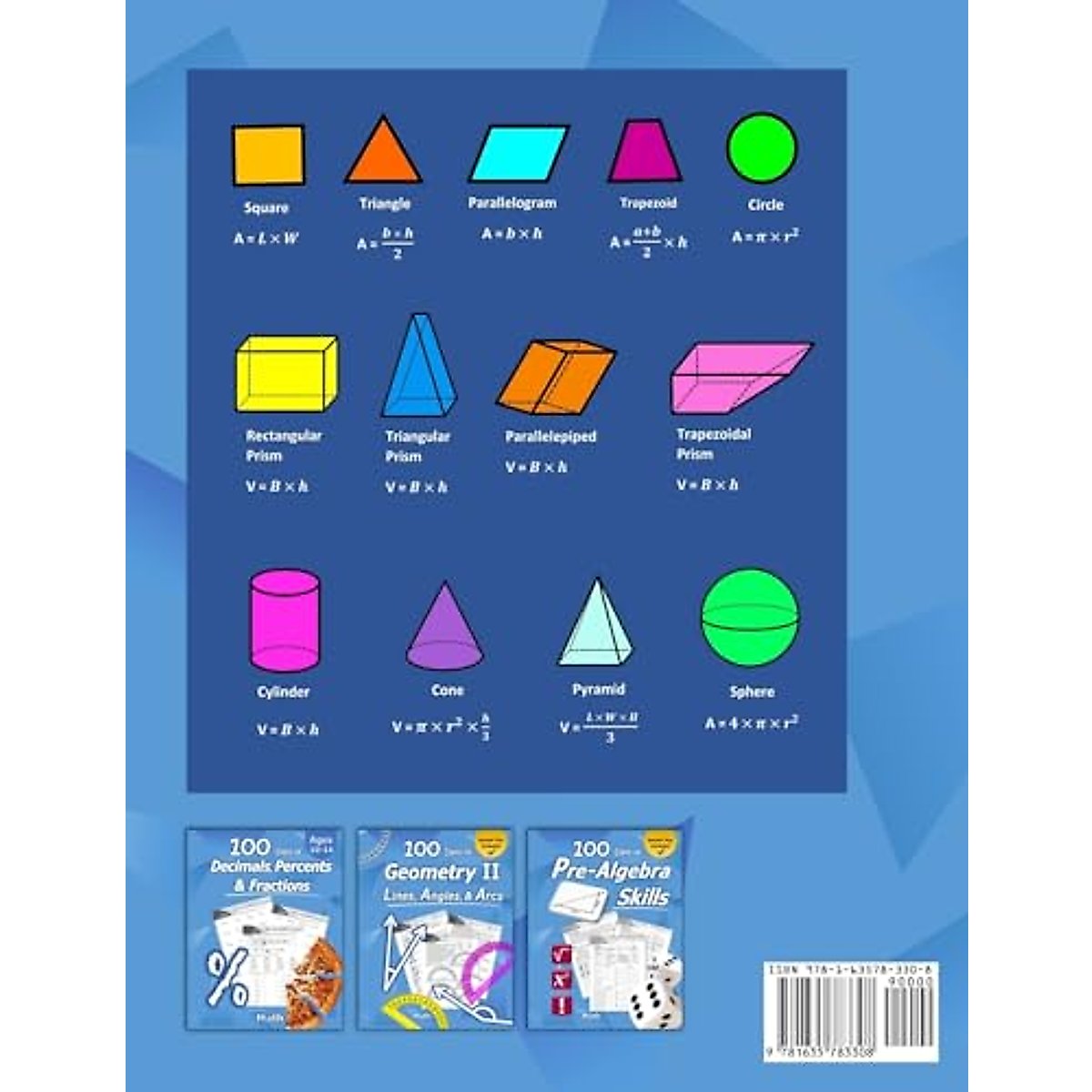 Humble Math - Area, Perimeter, Volume, & Surface Area: Geometry for Beginners - Workbook with Answer Key (KS2 KS3 Maths) Elementary, Middle School, High School Math – Geometry for Kids