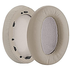 Geekria QuickFit Replacement Ear Pads for Sony WH-1000XM3 Headphones Ear Cushions, Headset Earpads, Ear Cups Repair Parts (Silver)