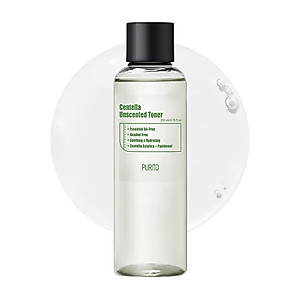 PURITO Centella Unscented Toner, 200ml 6.76 fl.oz, Korean Centella, for Sensitive Skin, Soothing, Facial Toner for face, K-Beauty, Korean Skin Care