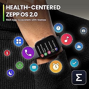 Amazfit Bip 5 Smart Watch 46mm, GPS, Bluetooth Calling, 10-Day Battery, Step Tracking, Heart-Rate Monitoring & VO2 Max, Sleep & Health Monitoring, Alexa Built-in, AI Fitness App(White)