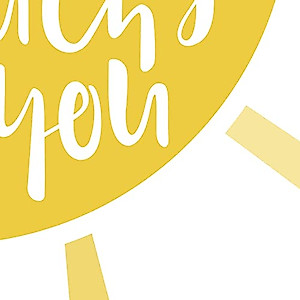 You Are My Sunshine inspired song lyric wall art print, music poster home decor gift for bedroom living room baby nursery