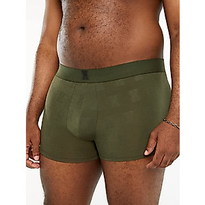 Savage X, Men's Sheer X Trunks, Deep Forest Green, L
