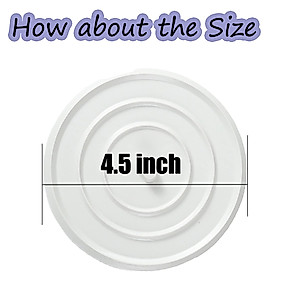 3 Pack Silicone Bathtub Drain Stopper Plug Sink Plug Universal Sink Stopper and Travel Plug for Kitchens, Bathrooms and Laundries (4.5-Inches)