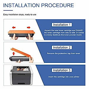 ALUMUINK Compatible TN 225 TN-225 High Yield Toner Cartridge Set Replacement for Brother TN225 MFC-9130CW 9140CDN 9340CDW HL-3140CW 3180CDW Printer (2 Black, 1 Cyan, 1 Magenta, 1 Yellow, 5 Pack)