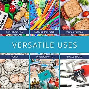 GPI - PACK of 500, 4" x 6" CLEAR PLASTIC RECLOSABLE ZIP BAGS - Heavy Duty, Bulk 4 mil Thick Strong & Durable Poly Baggies with Resealable Zip Top Lock for Travel, Storage, Packaging & Shipping