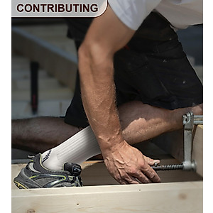 BULLIANT Compression Socks for Men 6Pairs, Athletic Crew Socks Cushioned For Men Sports Running-Arch Support(6Pairs,Shoes Size:Men 11-13)