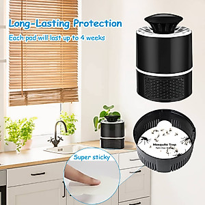 24Pcs Refill Glue Boards 4.3" Sticky Glue Pads Compatible with Katchy, Fenun and Other Models Indoor Mosquito Insect Trap, Bug Catcher Replacement Glue Boards, Mosquito Lamp Refillable Glue Pads