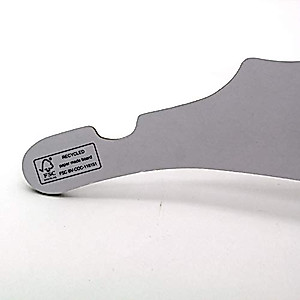 Koobay 9" Children Kids Coat Clothes Pants Eco Recyclable White Paper Cardboard Baby Hangers 36Pack