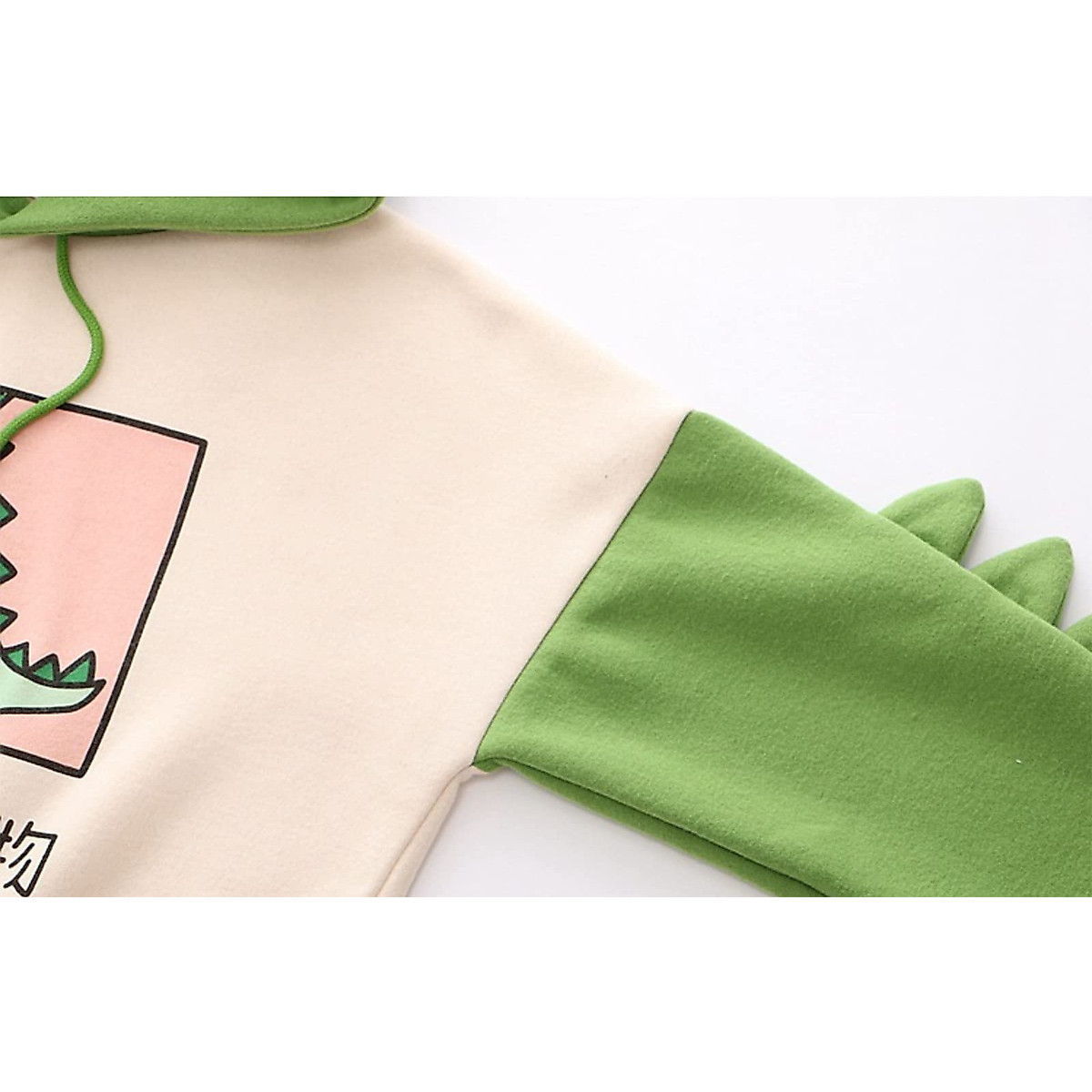 YUUOKPO Dinosaur Hoodie Kawaii Pullover Cute Hooded Sweatshirt For Teengirls Womens Green XX-Large